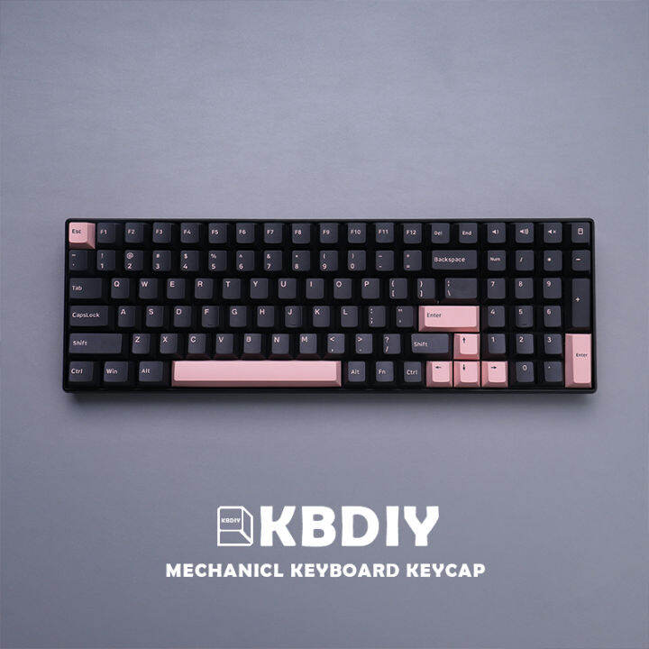 KBDiy GMK Olivia Dark PBT Keycaps Cherry Profile Double Shot Black ...