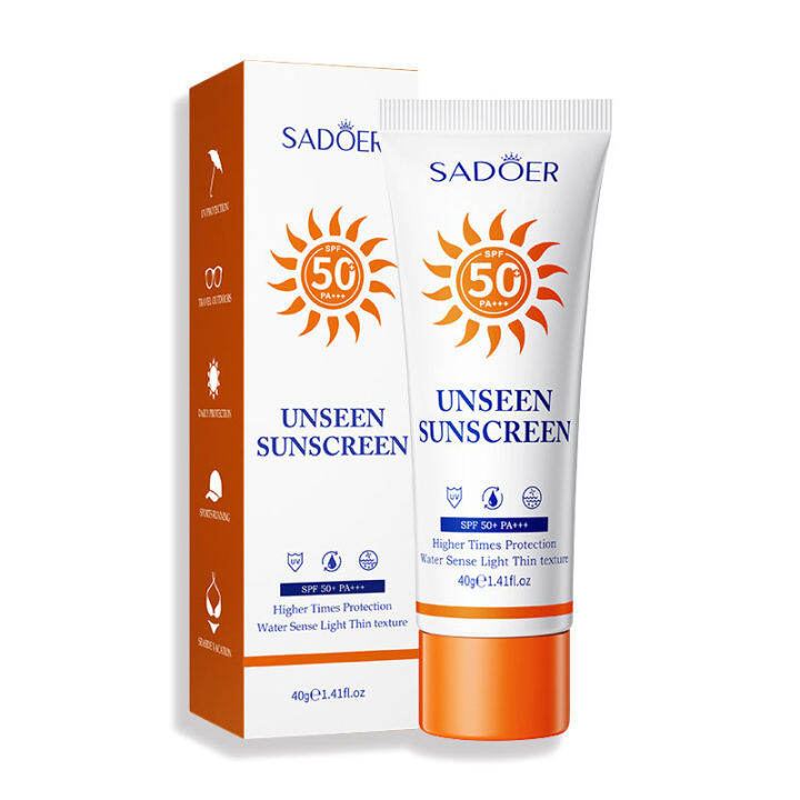 Sadoer 100% Original Fairy Skin Premium Brightening Sunscreen 50g Spf 50+++ Whitening Sun ...