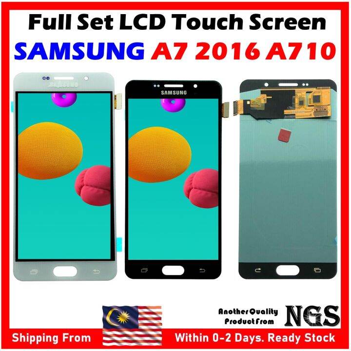 ORIGINAL OLED Full Set LCD Touch Screen For SAMSUNG Galaxy A7 2016 A710 ...