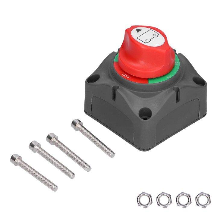 12V 3-Gear Battery Disconnect Isolator Switch 1500VAC/1Min 200A สำหรับ ...