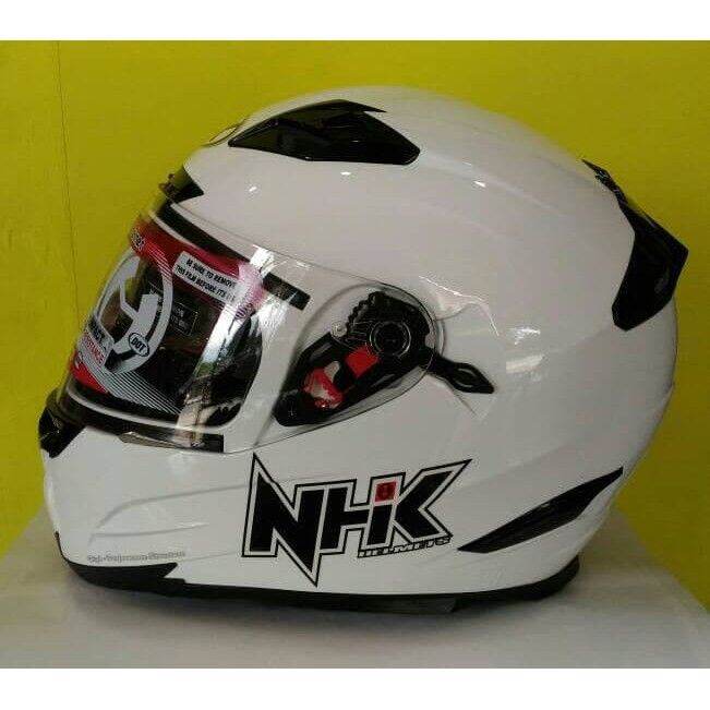 Helm Full Face NHK RX 9 rx9 white solid | Lazada Indonesia