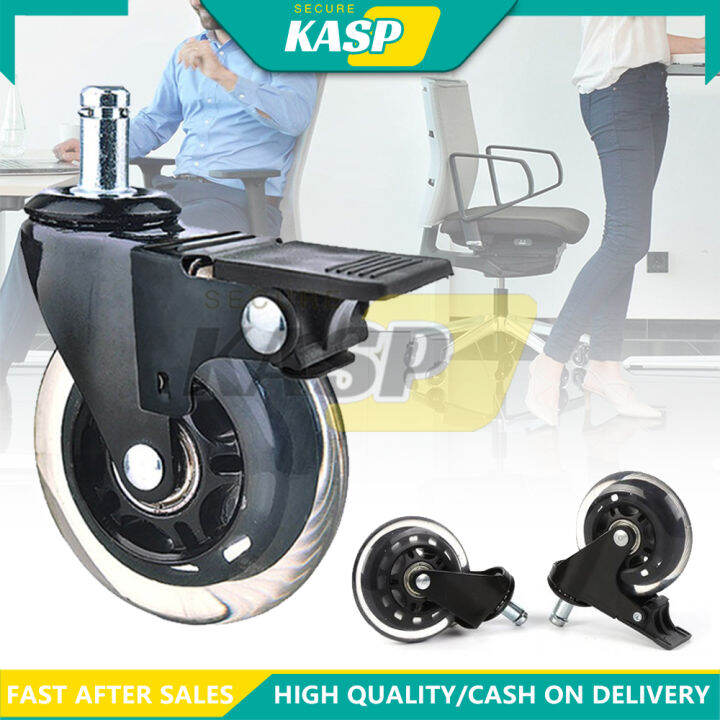 360 Degrees Swivel Office Chair Caster Wheels For Wood Floor, Computer ...