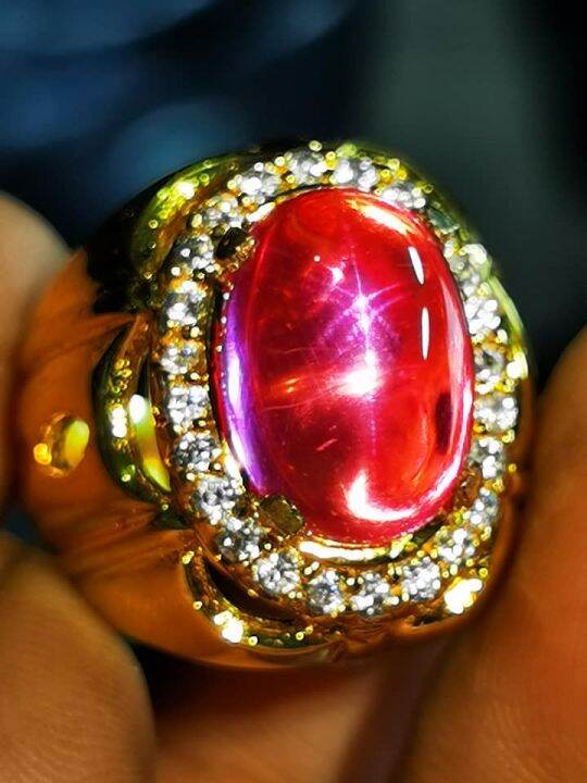 Batu permata ruby siam star Bangkok naik ds full | Lazada Indonesia