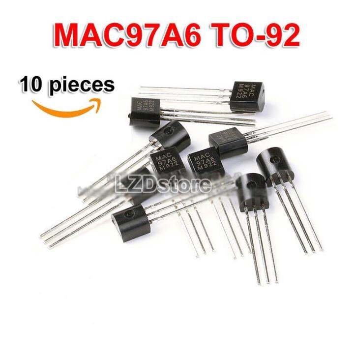 10ชิ้น97A6 MAC97A6เป็น-92 Triacs 6A 400V TRIAC แบบใหม่ดั้งเดิม | Lazada ...