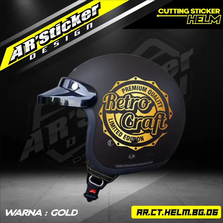 Stiker Helm Bogo - Sticker Cutting Helem BOGO RETRO CRAFT AR-06 ...