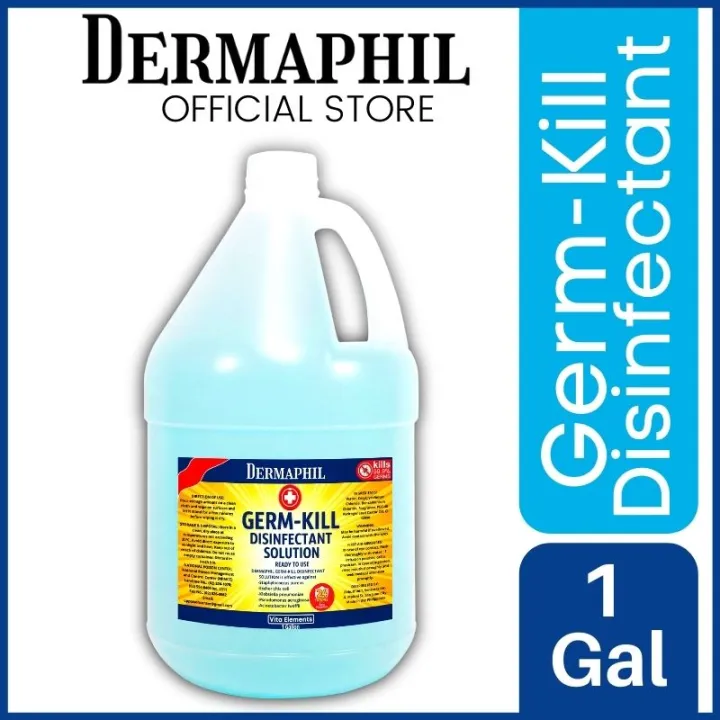 DERMAPHIL Germ Kill Disinfectant Solution 1 Gal - Antibacterial ...