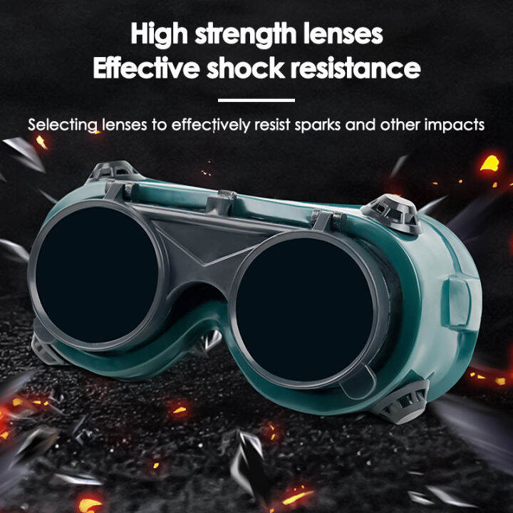 High Impact Welding Goggles with Flip Design Locking Position Safety ...