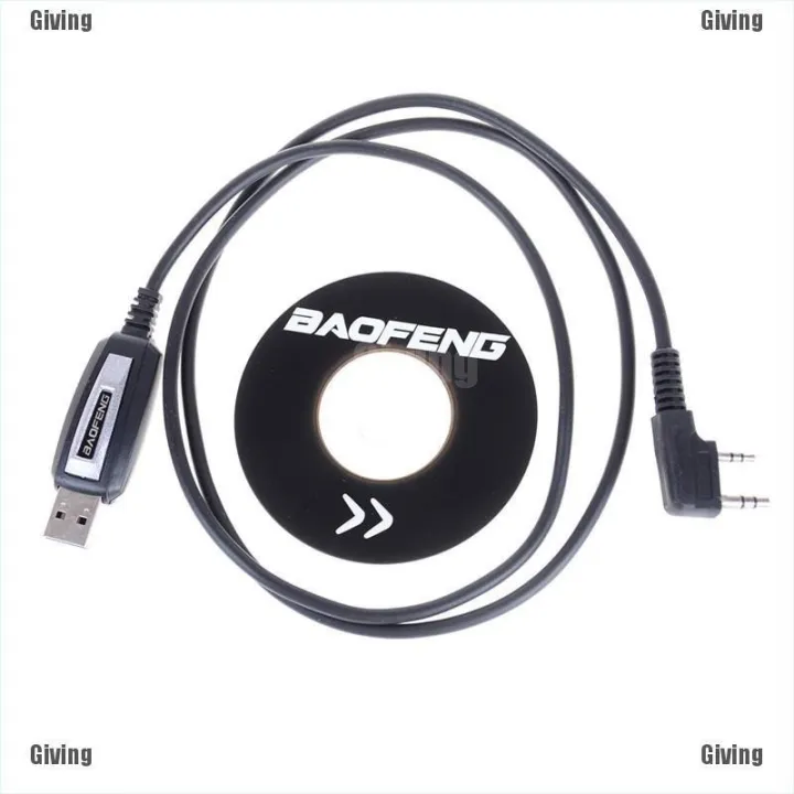 Programing Cable With Software CD For Baofeng Kenwood Cignus UV-5R BF-888S Radios USB 2Pin ...