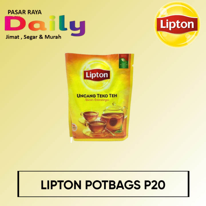 LIPTON YELLOW LABEL BLACK TEA 20 POTBAGS | Lazada