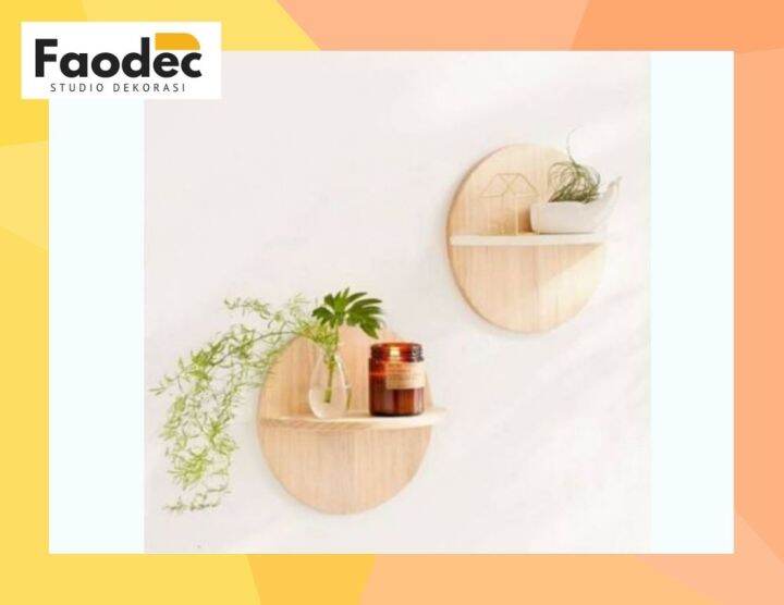 Rak Gantung Kayu Bentuk Bulat | Lazada Indonesia