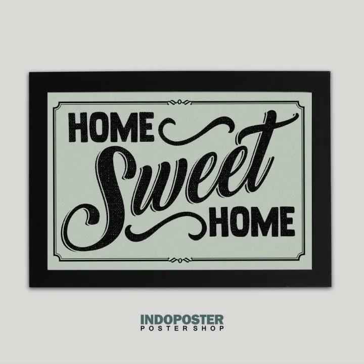 Poster Hiasan Dinding Minimalis Home Sweet Home A4 30X20cm | Lazada ...