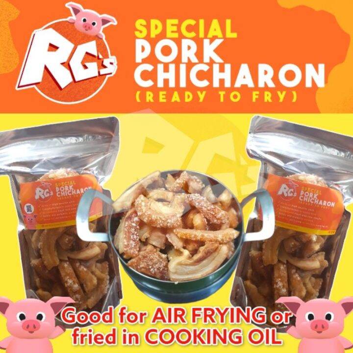Ready to Fry RG's Special Pork Chicharon 250g - 260g Good for AIR FRYING or fried in COOKING OIL ...