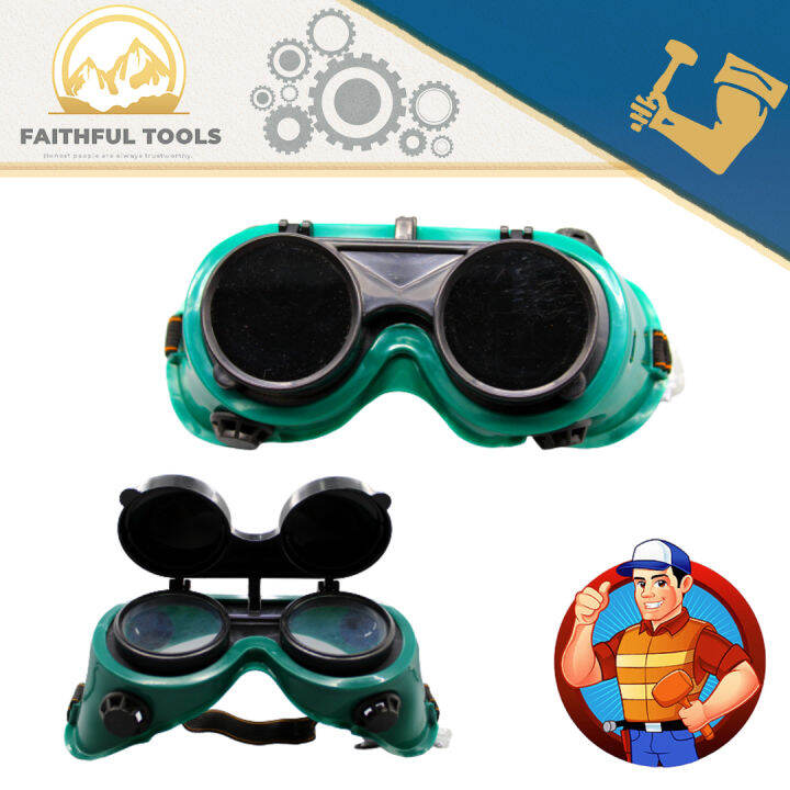 WELDING GOGGLES Safety Welding Goggles Flip Up Combination Type | Lazada PH