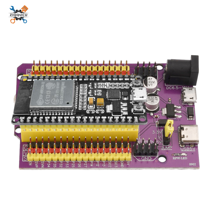 Ziqqucu Esp32 Super Breakout Board 38pin Gpio Expansion Board 3 Types Outputs For Esp32 Devkitc