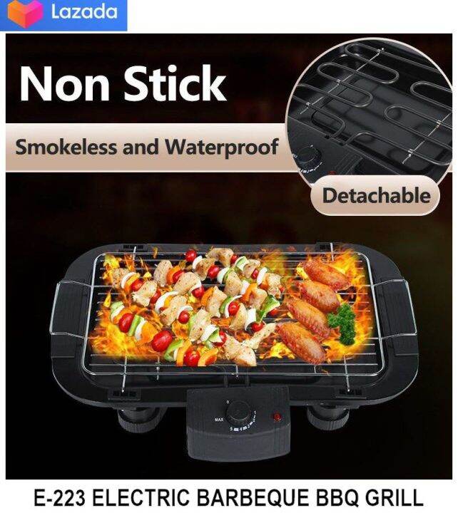 Vroom E-223 Electric Grill Barbeque Smokeless Korean BBQ Pan 2000w ...