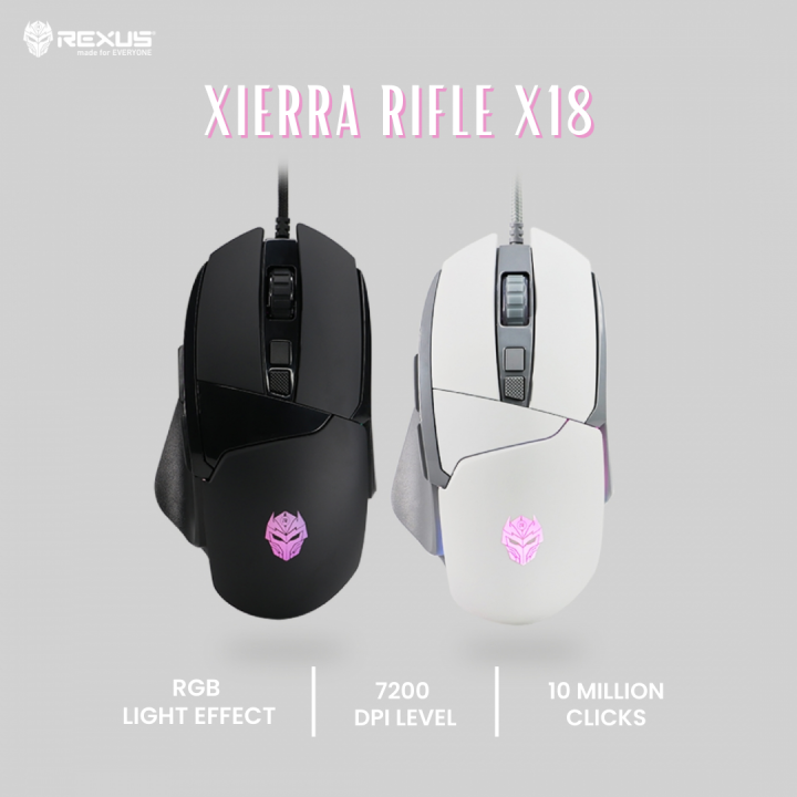 Mouse Gaming Rexus Xierra X18 Rifle Wired Original | Lazada Indonesia