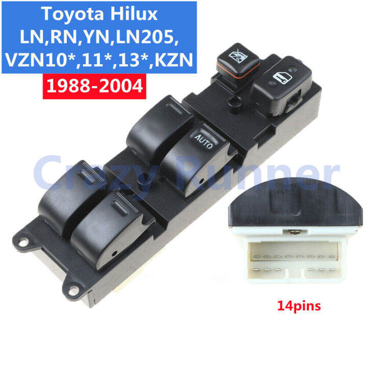 14Pin สวิทช์กระจกไฟฟ้า สวิทซ์ยกกระจก สวิทช์กระจกประตู Toyota Hilux Surf ...