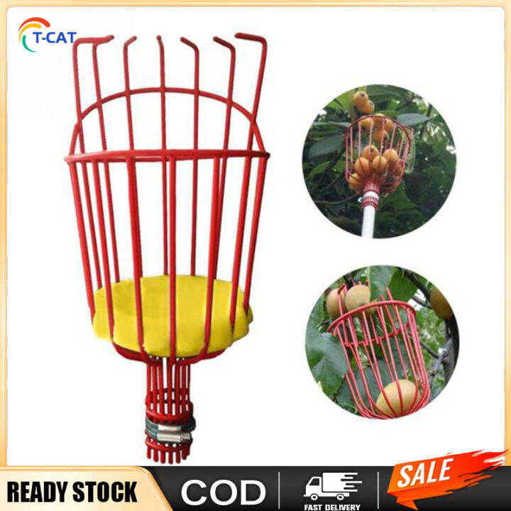 Fruit Picker Tool Outdoor Aluminum Deep Basket Garden Tools Fruit ...
