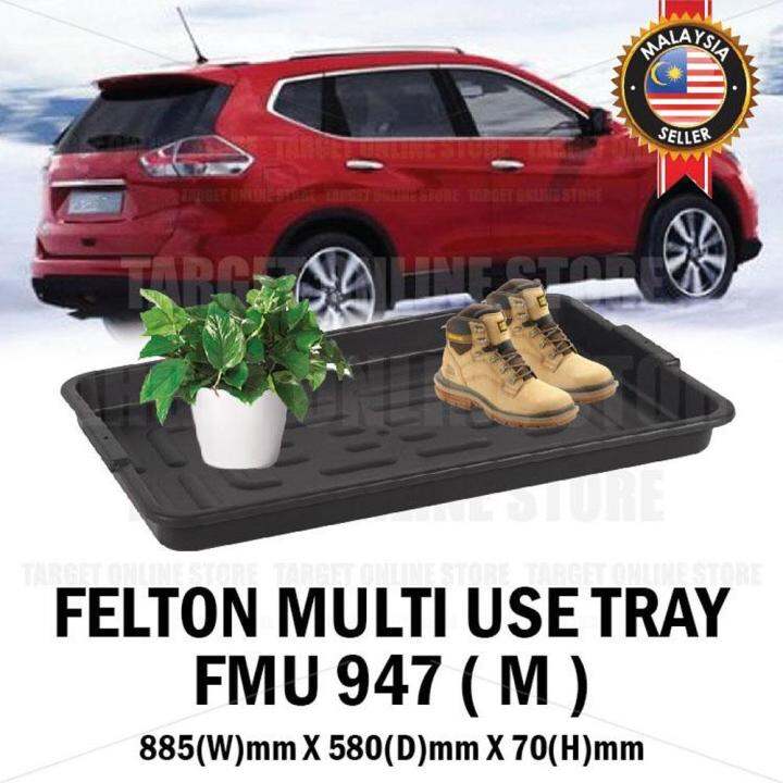 FELTON Multi Use Car Boot Tray Plastic Multipurpose Wet Dry Good FMU ...