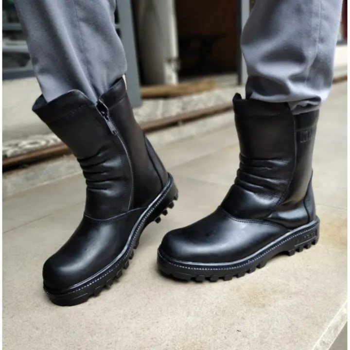 SEPATU SAFETY KULIT RESLETING KING'S KERJA PROYEK LAPANGAN | Lazada ...