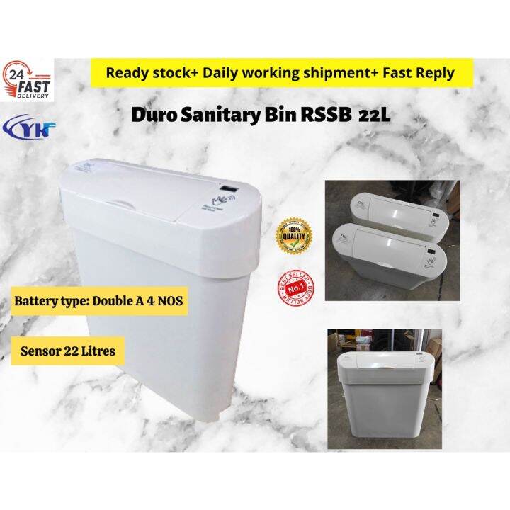 Duro Auto Sensor Sanitary Bin RSSB22L with Sensor 22 Litres Auto ...