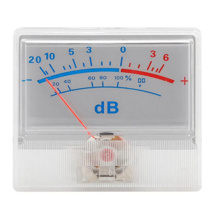 Panel VU Meter Bulb Warm Back Light Recording Audio Level Amp Meter VU ...