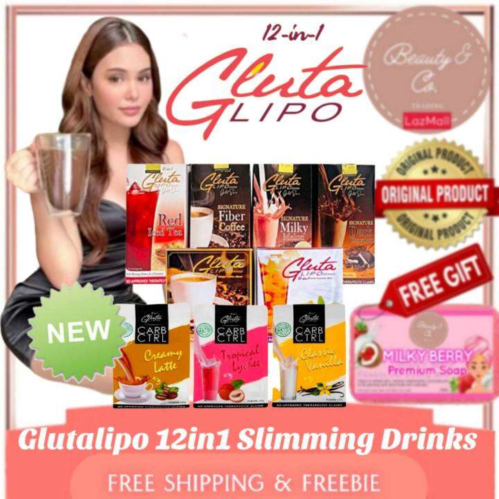 Authentic Gluta Lipo Coffee Juice Milktea and Gold Series, Carbctrl | GLUTALIPO FREE SFO SOAP ...