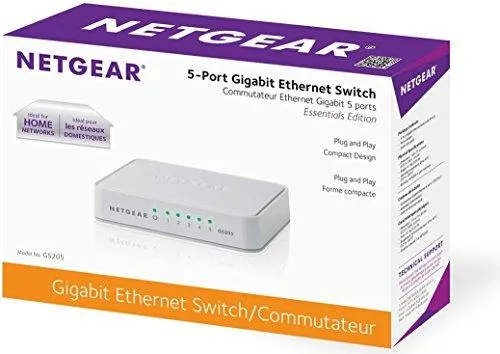 NETGEAR 5-Port Gigabit Ethernet Unmanaged Switch, Desktop, 10/100 ...