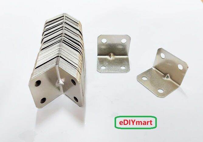 50 pcs Metal L Bracket 1.0 mm Thickness Besi L Bracket | Lazada