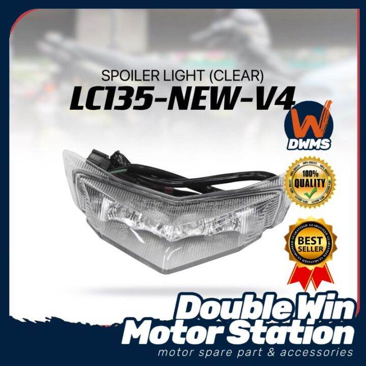 YAMAHA LC135-NEW V4 V5 V6 V7 SPOILER LIGHT (CLEAR) LC135NEW LC135 V4 ...