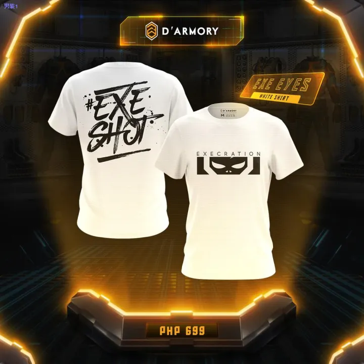 D'ARMORY EXECRATION EYES SHIRT (BLACK / WHITE) | Lazada PH