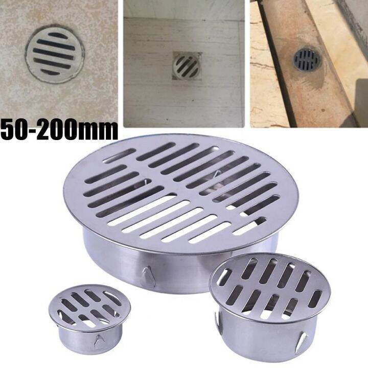 【BEUMK】 Round Floor Drain Cover Stainless Steel Balcony Drainage Roof ...