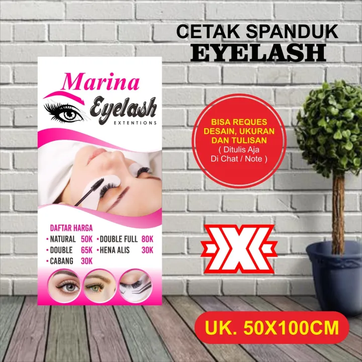 terlaris - benner eyelash spanduk banner | Lazada Indonesia