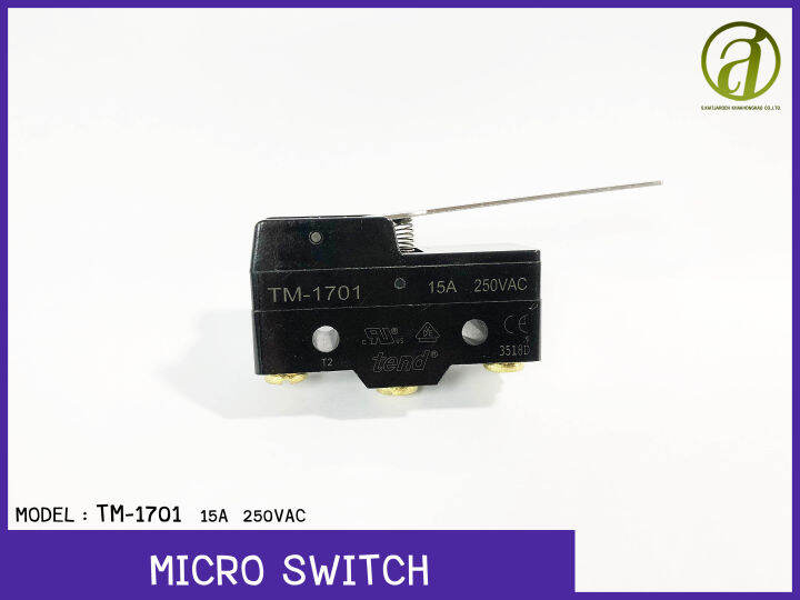 TEND ไมโครสวิตช์ Micro Switch รุ่น TM-1701 15A 250VAC | Lazada.co.th