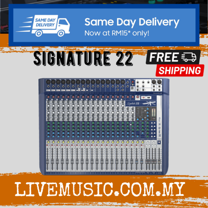 Soundcraft Signature 22 MTK Mixer and Audio Interface with Effects ...