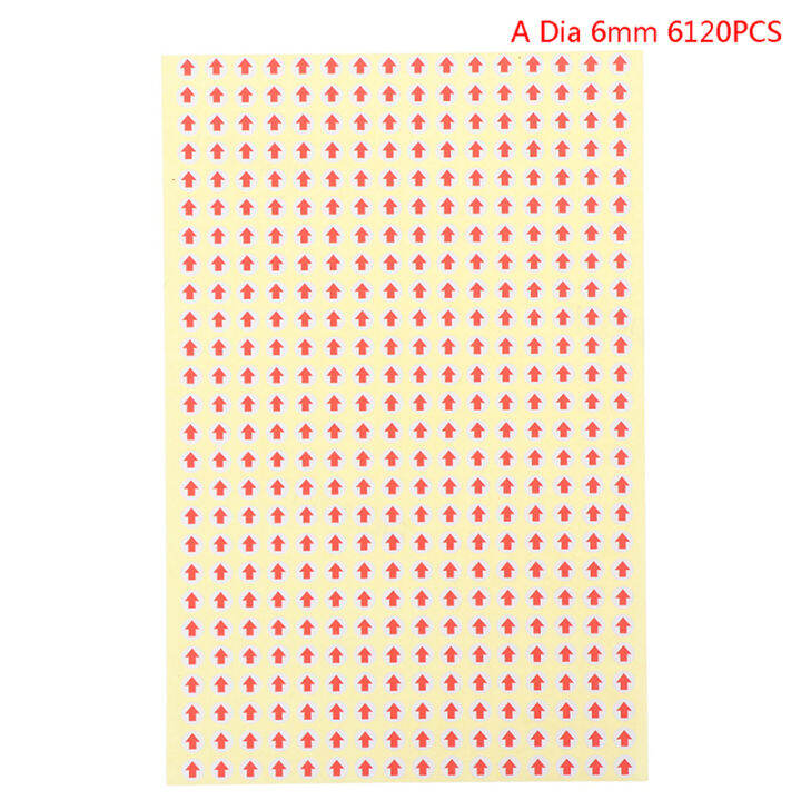 dongcheng 15sheet Arrow Labels Removable Small Circle Dot Stickers ...