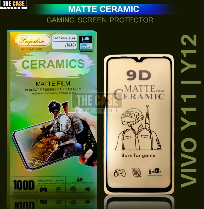 TCF Ceramic Matte Anti-Finger Print Gaming Screen Protector for Vivo ...