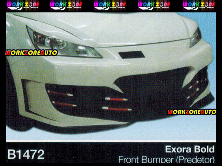 B1472 Proton Exora Fiber Front Bumper (Predator) Body kit Bodykit | Lazada