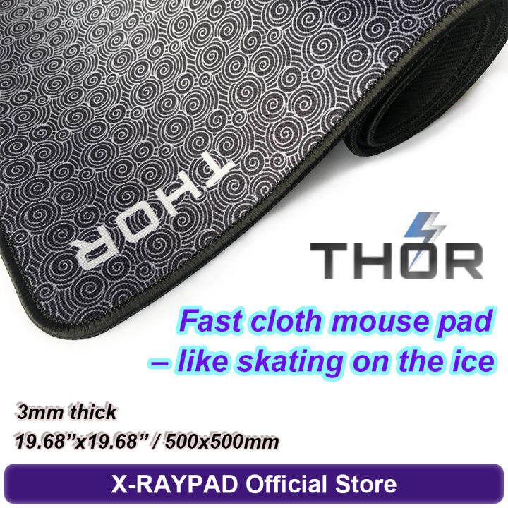 X-raypad Gray-black Thor Fast Speed Cloth Gaming Mouse Pad– 500x500x3mm ...