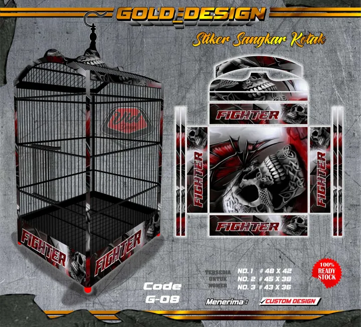 Stiker decal sangkar burung decal stiker kandang kotak tebok sangkar ... Stiker decal sangkar burung decal stiker kandang kotak tebok sangkar ...