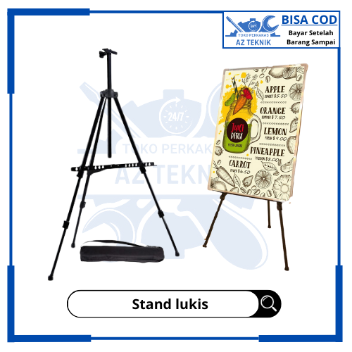 Stand Lukis Stainless Tatakan Papan Kanvas Dudukan Bingkai lukis ...