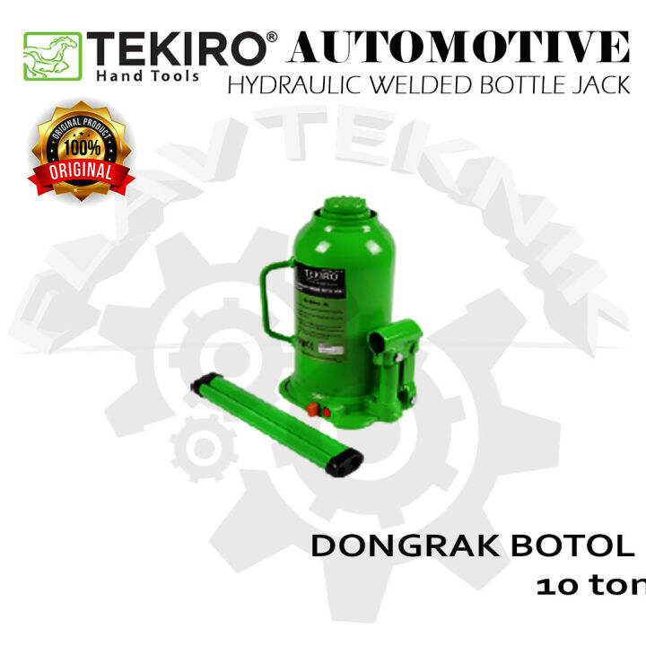 Dongkrak Botol Tekiro 10 Ton | Hydraulic Welded Bottle Jack | Lazada ...
