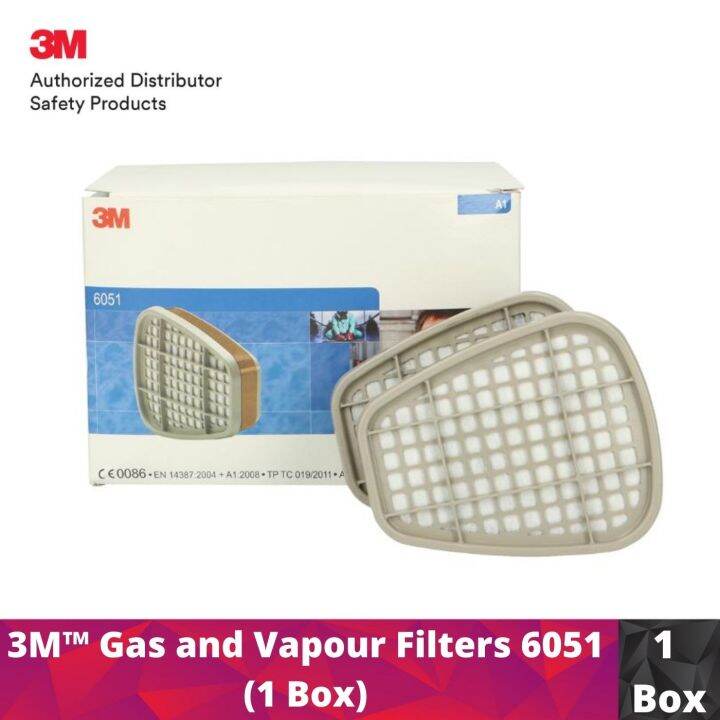 3M™ Gas and Vapour Filters 6051 (1 Box) | Lazada