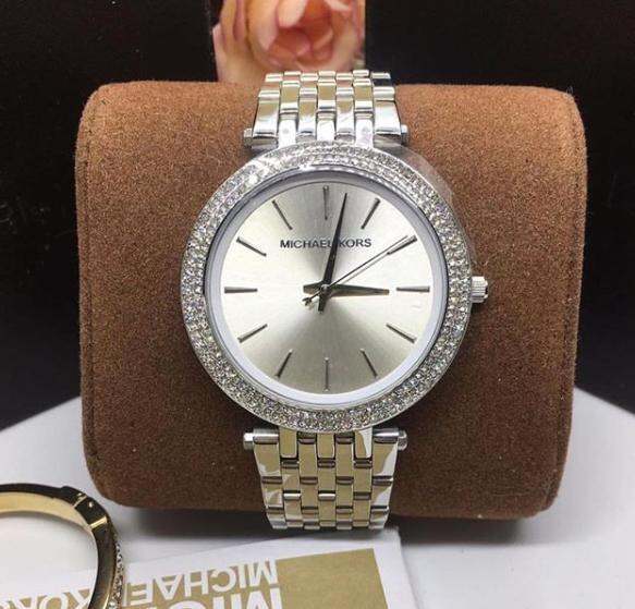 Michael Kors Darci Silver Dial Pave Bezel Women's Watch -MK3190 | Lazada PH