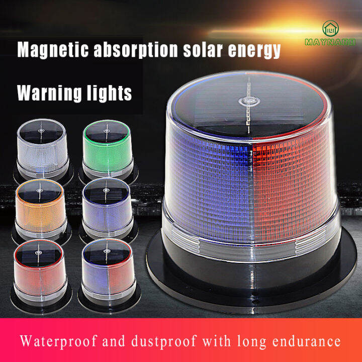 Solar-Energy LED Beacon Strobe Light with Magnetic Base Emergency ...
