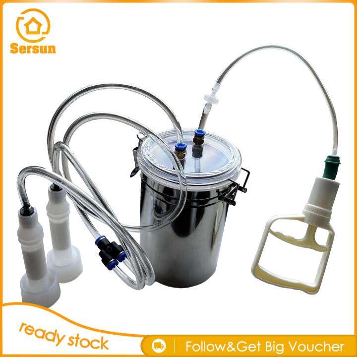 Sersun Manual Milking Machine Cows Vacuum Pump Sheep Milker for Market Outdoor Farms | Lazada PH