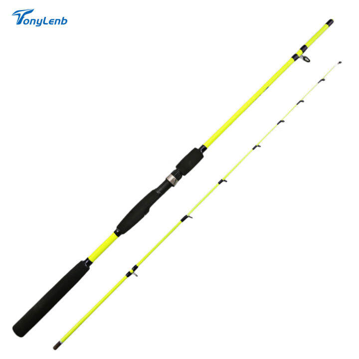 TonyLen Spin Fishing Rod Umpan Casting Mengatasi Fiberglass Keras Laut ...
