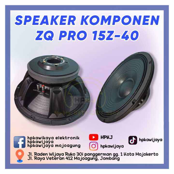 SPEAKER ZQ PRO 15" 15Z-40 speaker speker zqpro 15 inch 15z-40 | Lazada ...