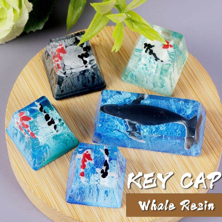 【One Yida】 Whale Resin Keycaps For Cherry Mx Switch Mechanical Keyboard ...