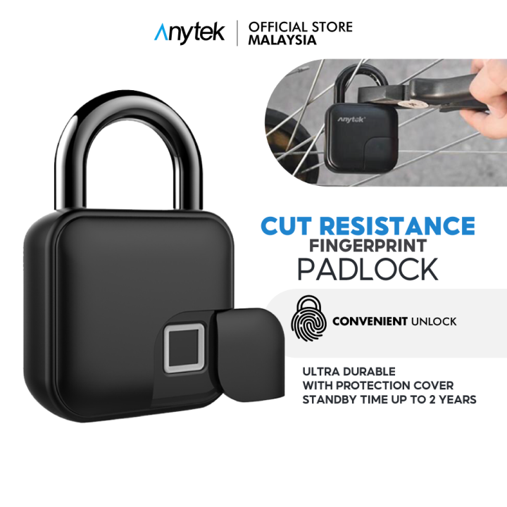 Anytek L3 Keyless Electronic Anti-theft Smart Lockpad Fingerprint Lock ...
